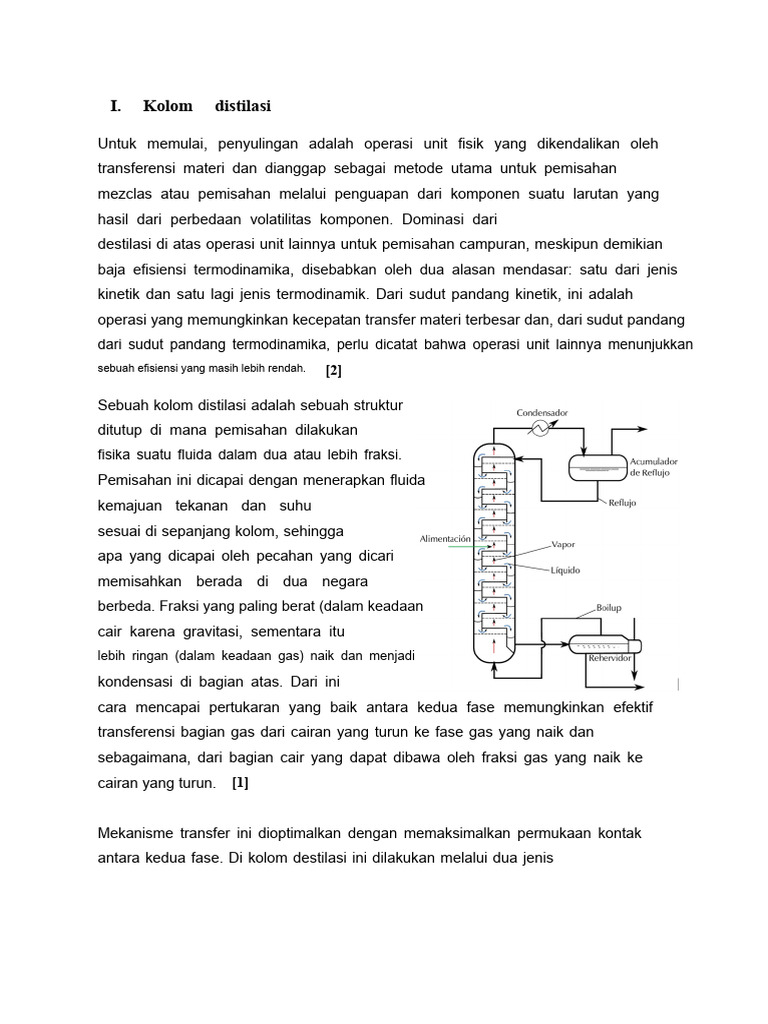 Kolom Distilasi | PDF