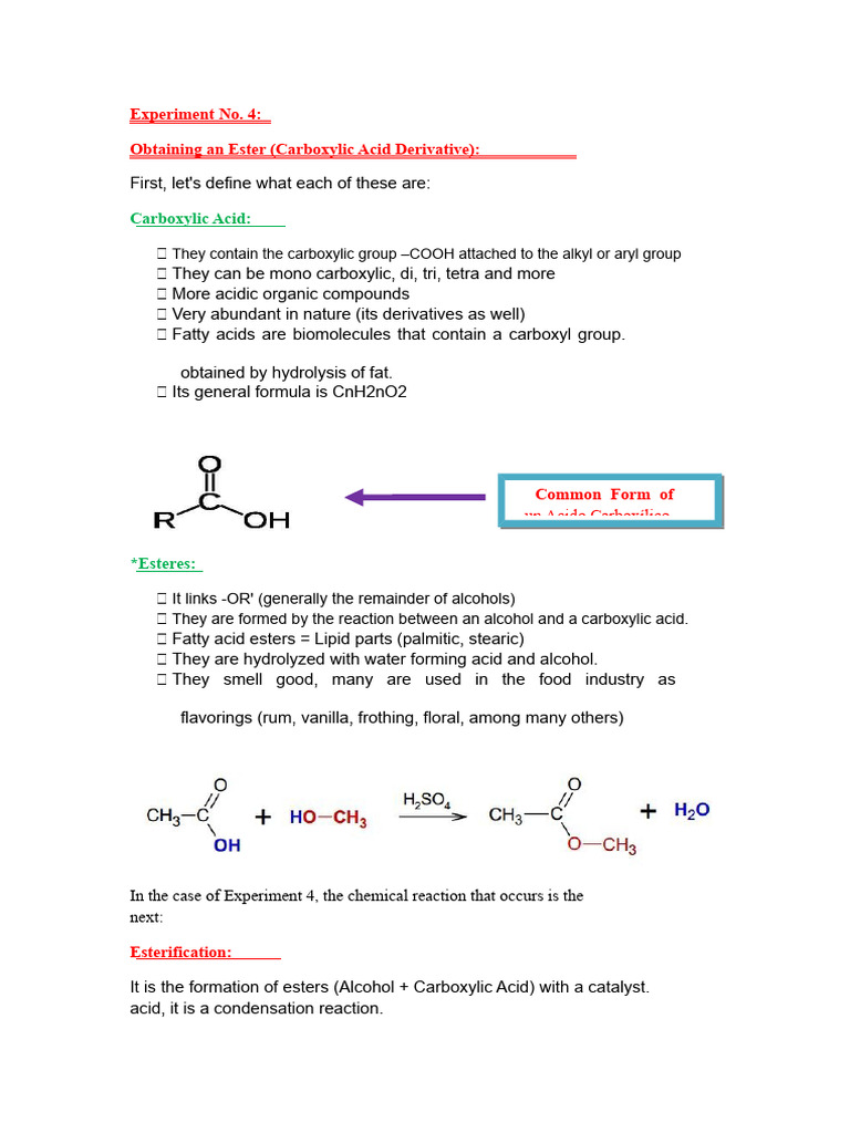 Obtaining An Ester - Laboratory | PDF | Ester | Ethanol