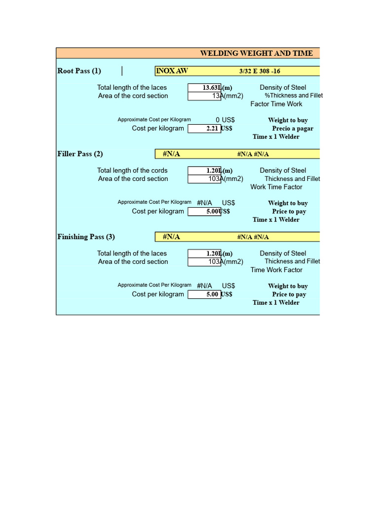 Welding Calculation | PDF | Steel | Alloy