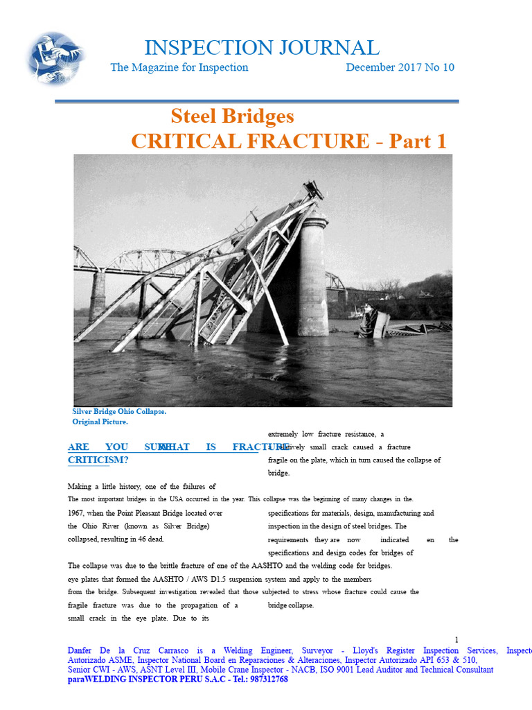 Critical Fracture Steel Bridges Inspection Bulletin Journal | PDF ...