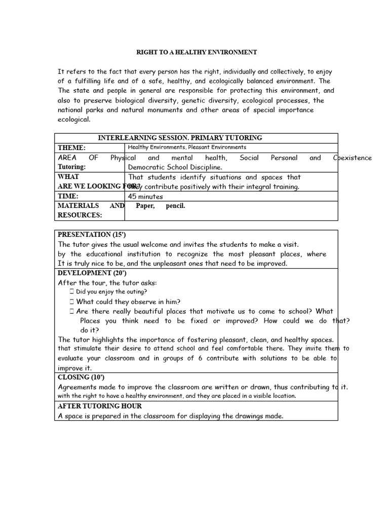 tutorial learning sessions-Primary.docx | PDF | Discrimination ...