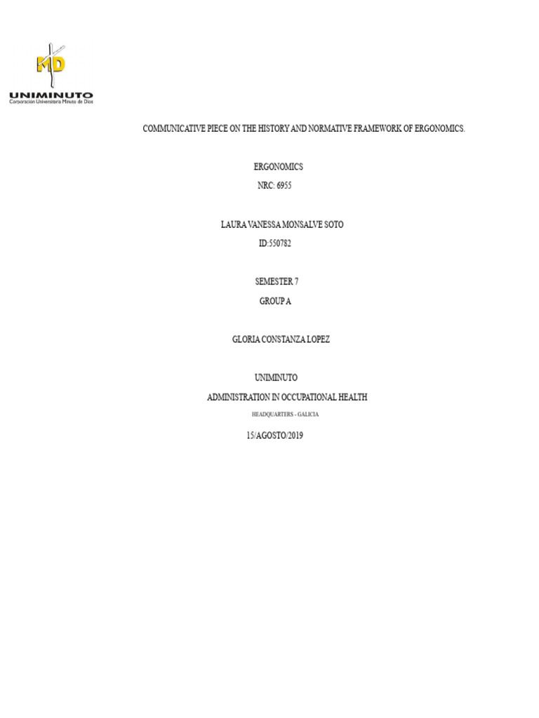 Communication Piece On The History and Regulatory Framework of ...