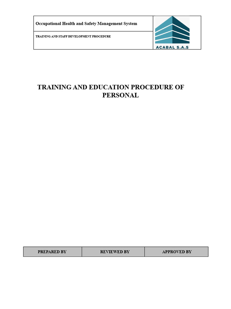 Training and Instruction Procedure | PDF | Competence (Human Resources ...