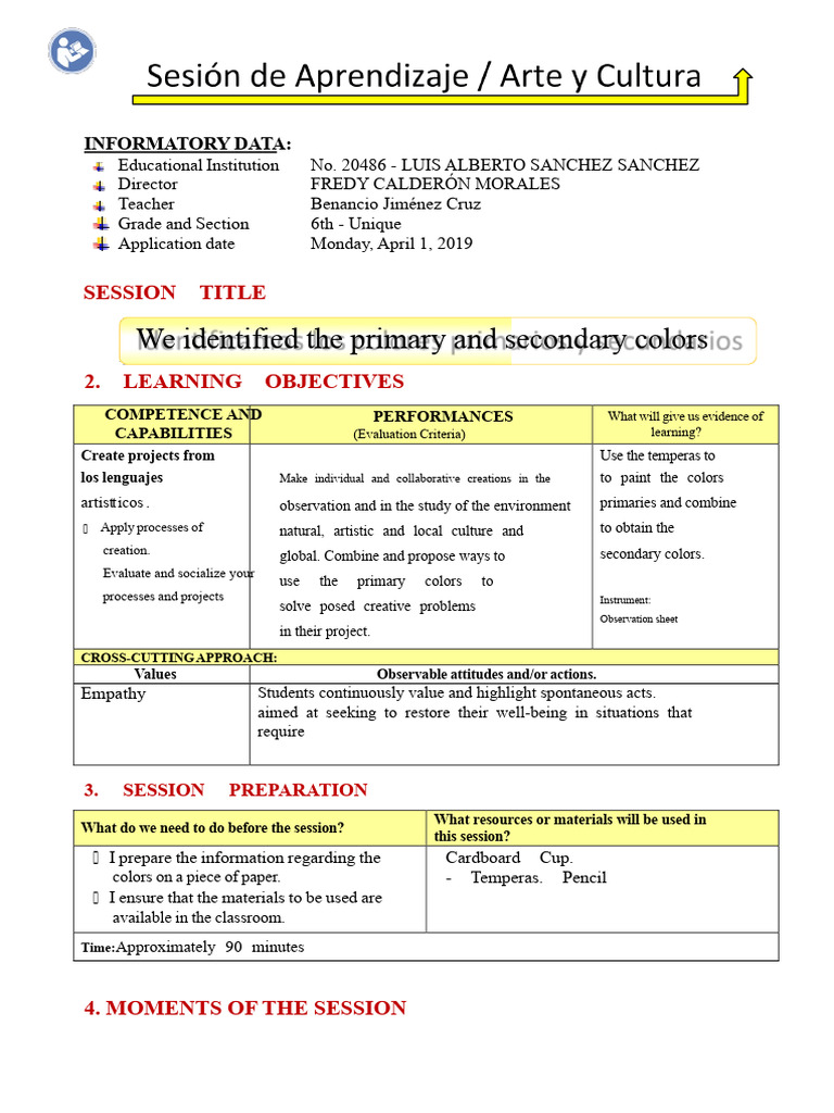 ART SESSION.docx | PDF | Color | Cognition