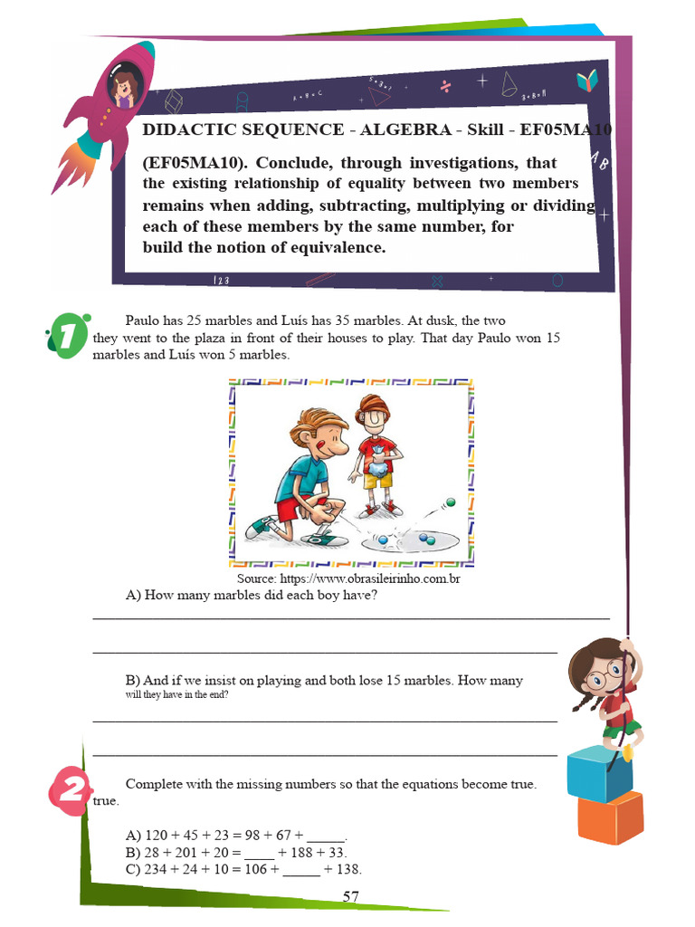 DIDACTIC SEQUENCE EF05MA10 ALGEBRA (1) | PDF | Algebra | Mathematics