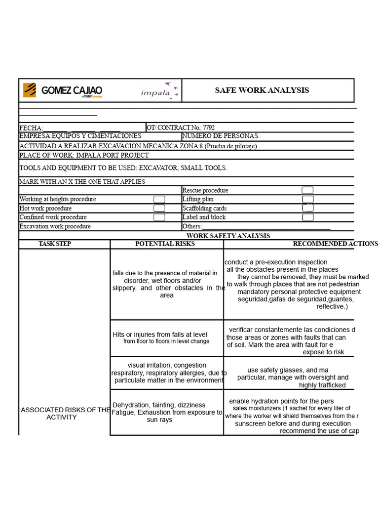 Ats - Mechanical Excavation | PDF | Personal Protective Equipment