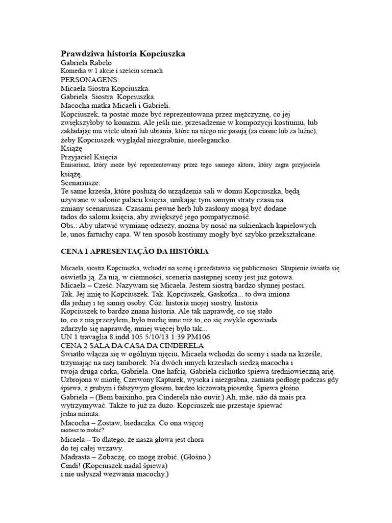 Prawdziwa Historia Kopciuszka | PDF