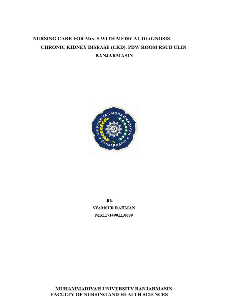 Nursing Care Plan For Chronic Kidney Disease (CKD) | PDF | Chronic ...