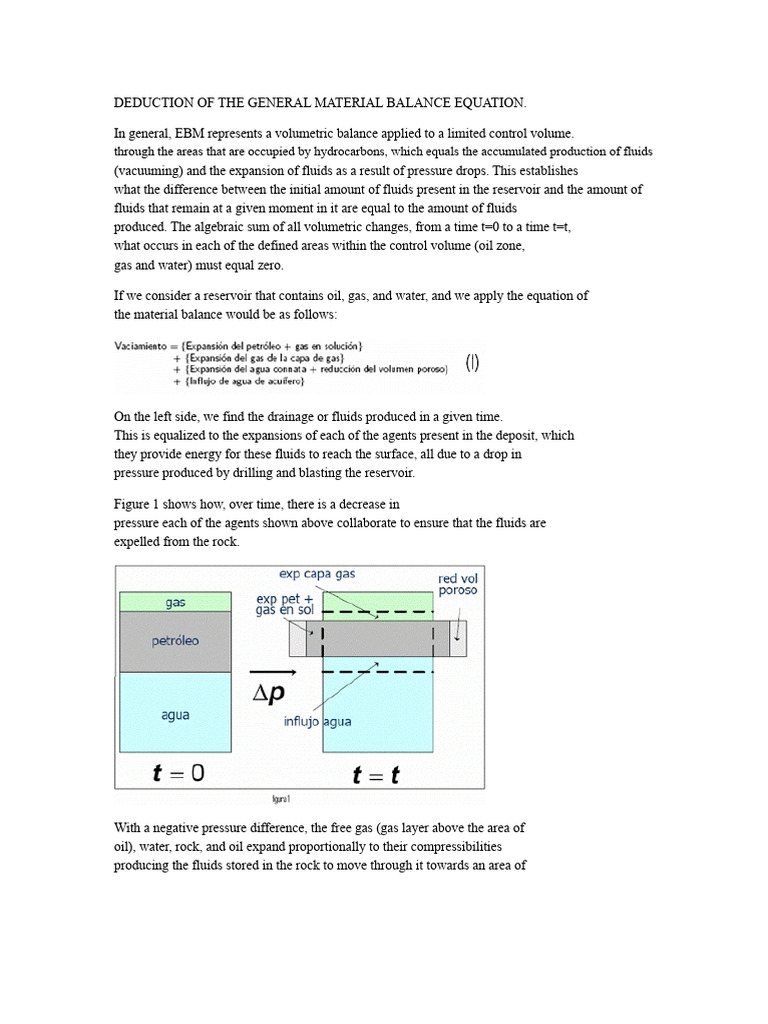 General Material Balance Equation Explained | PDF | Petroleum Reservoir ...