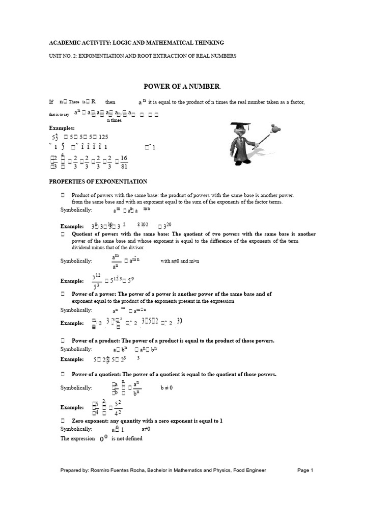 Exponentiation and Radication | PDF | Exponentiation | Numbers