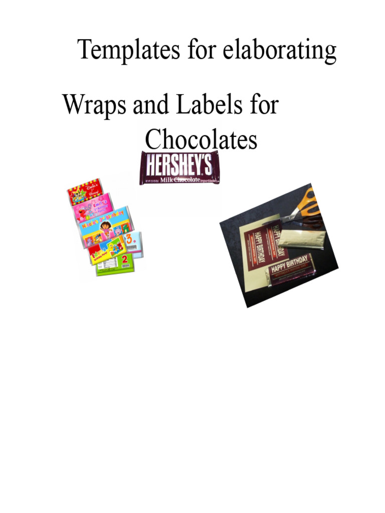 12 Chocolate Templates H PNG | PDF | Chocolate | Candy