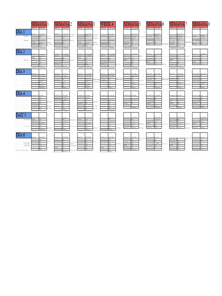 El Programa Russwole Vol. 2 - Hoja de Cálculo.pdf | PDF | Entrenamiento ...
