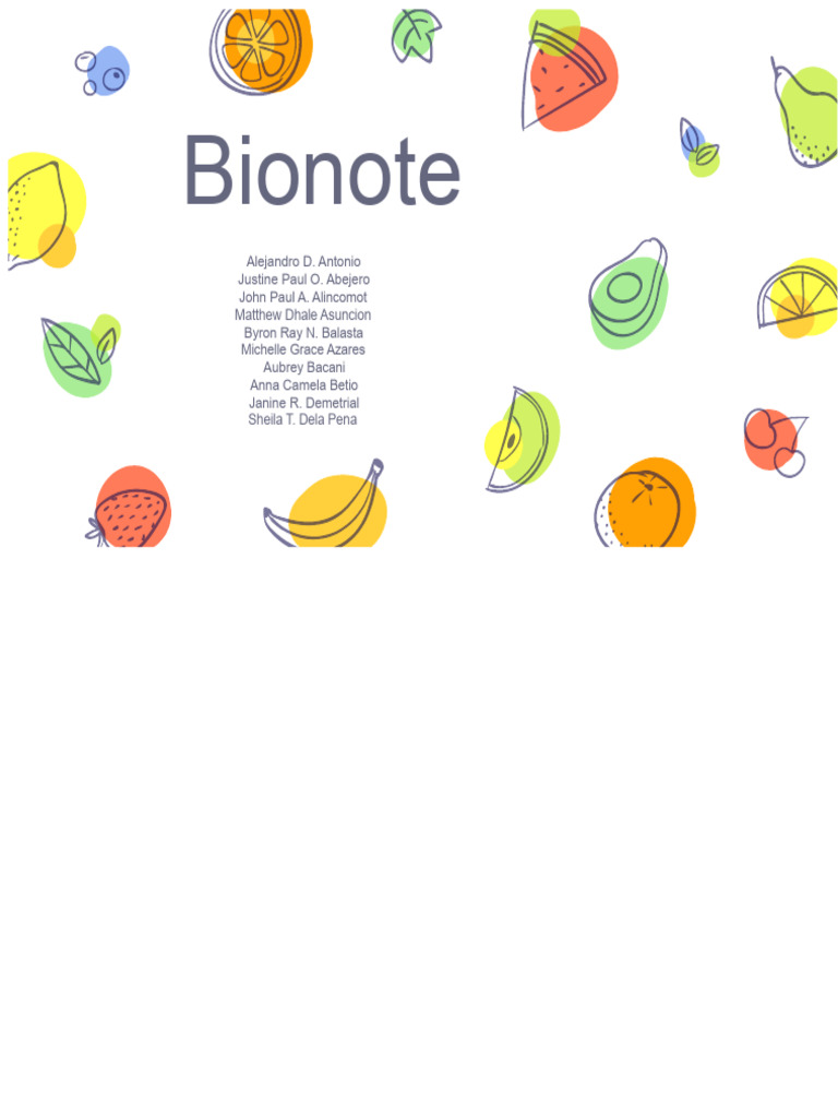 Bionote | PDF