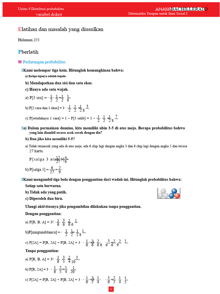 Probabilitas Variabel Diskrit dalam Matematika | PDF