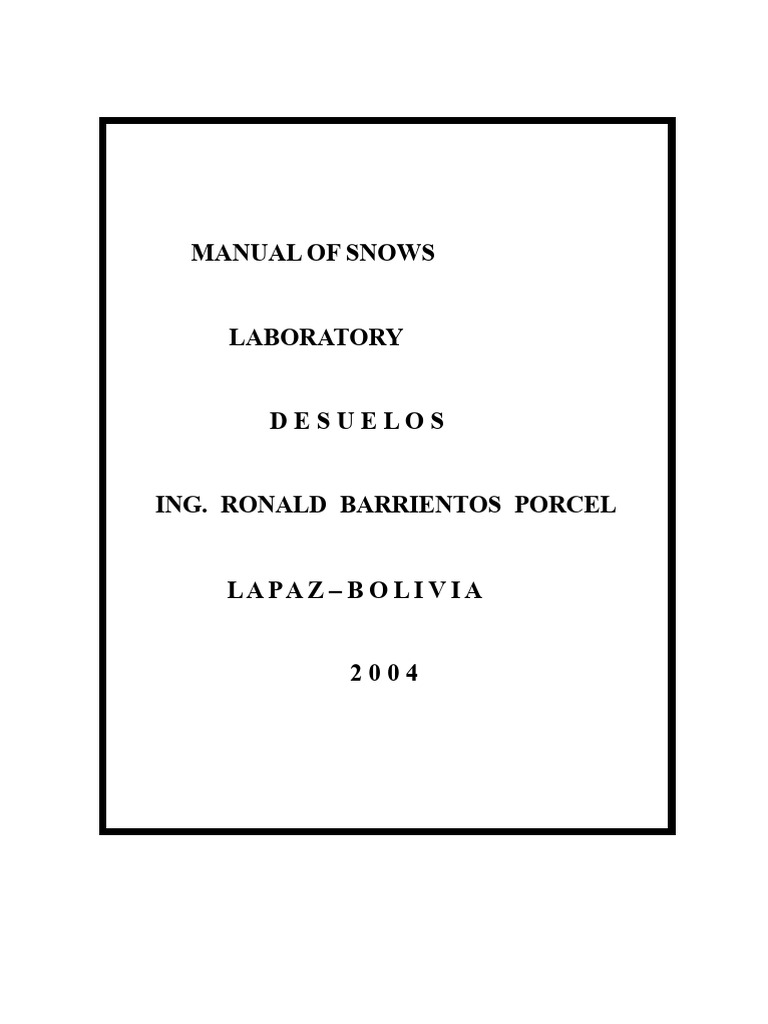 Laboratory Soil Testing Manual | PDF | Soil Mechanics | Soil