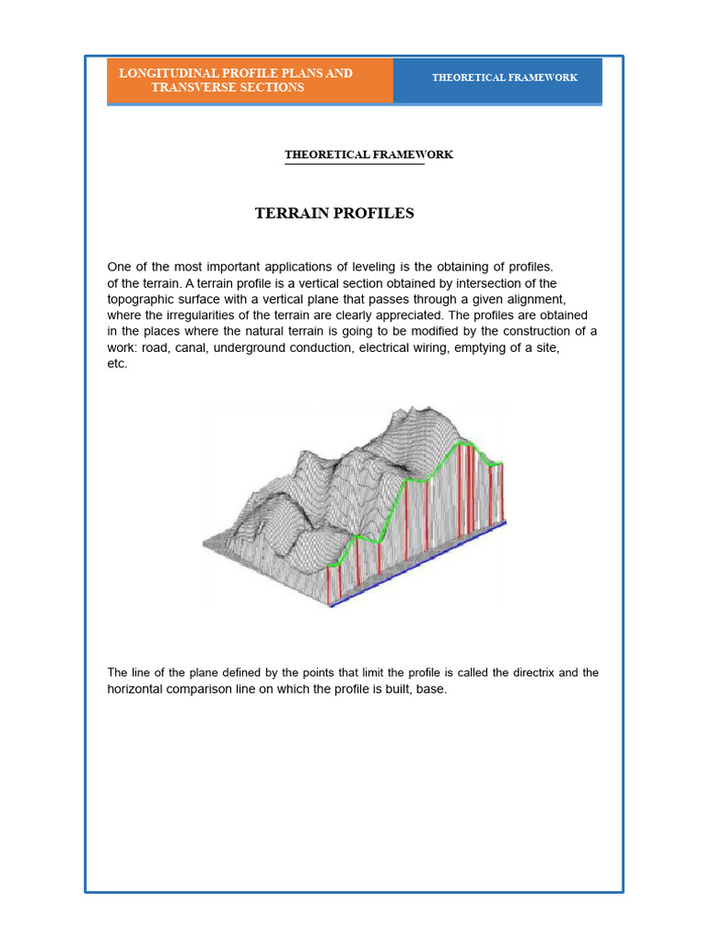 Longitudinal Profile Drawing and Cross Sections | PDF | Slope ...