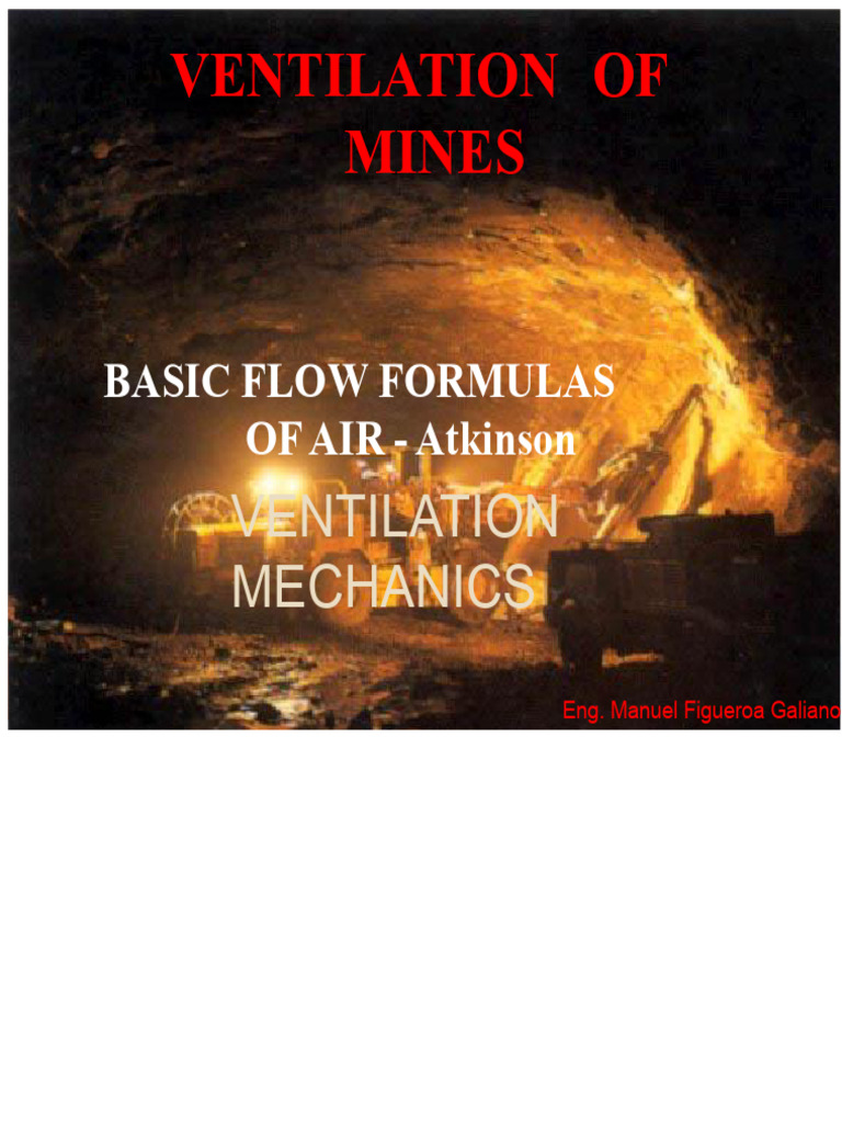 Mine Ventilation Basics and Airflow Calculations | PDF | Pascal (Unit ...