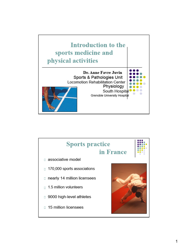 Introduction To Sports Medicine | PDF | Doping In Sport | Physician