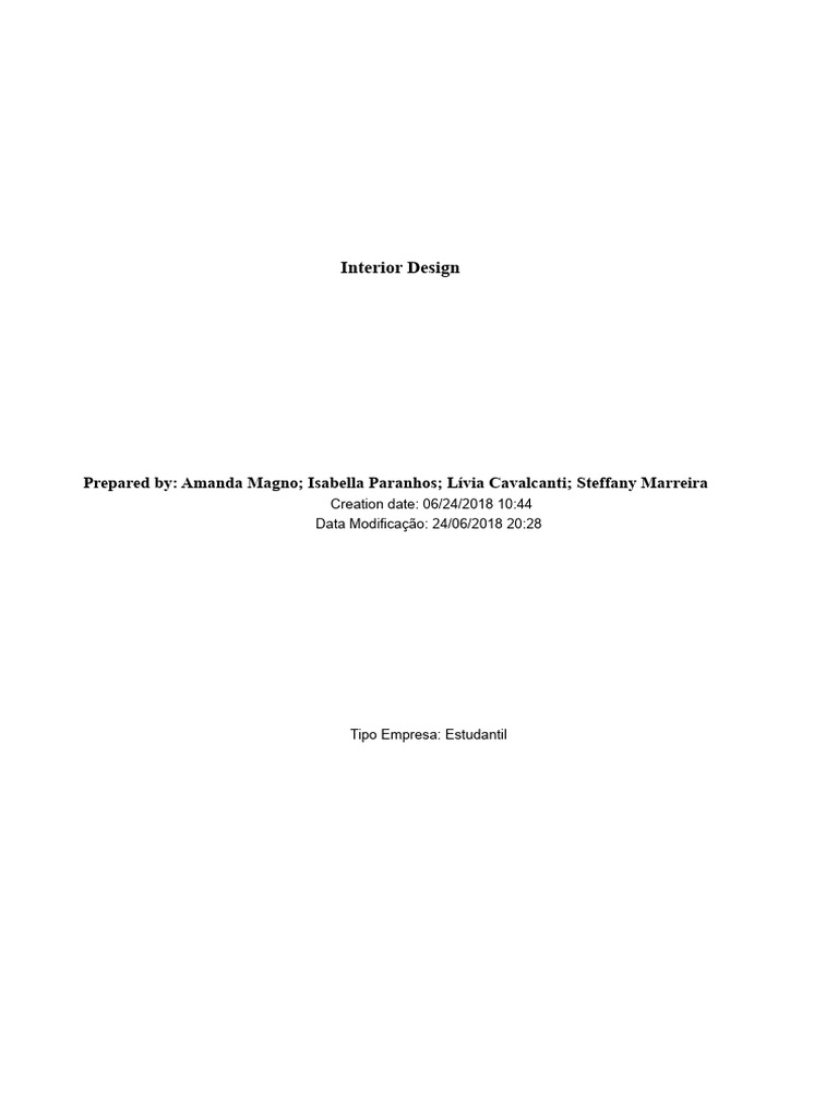 Interior Design | PDF | Investing | Swot Analysis