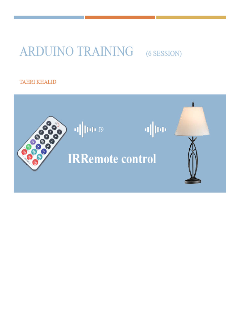 Arduino Training 6 - Infrared | PDF | Remote Control | Infrared