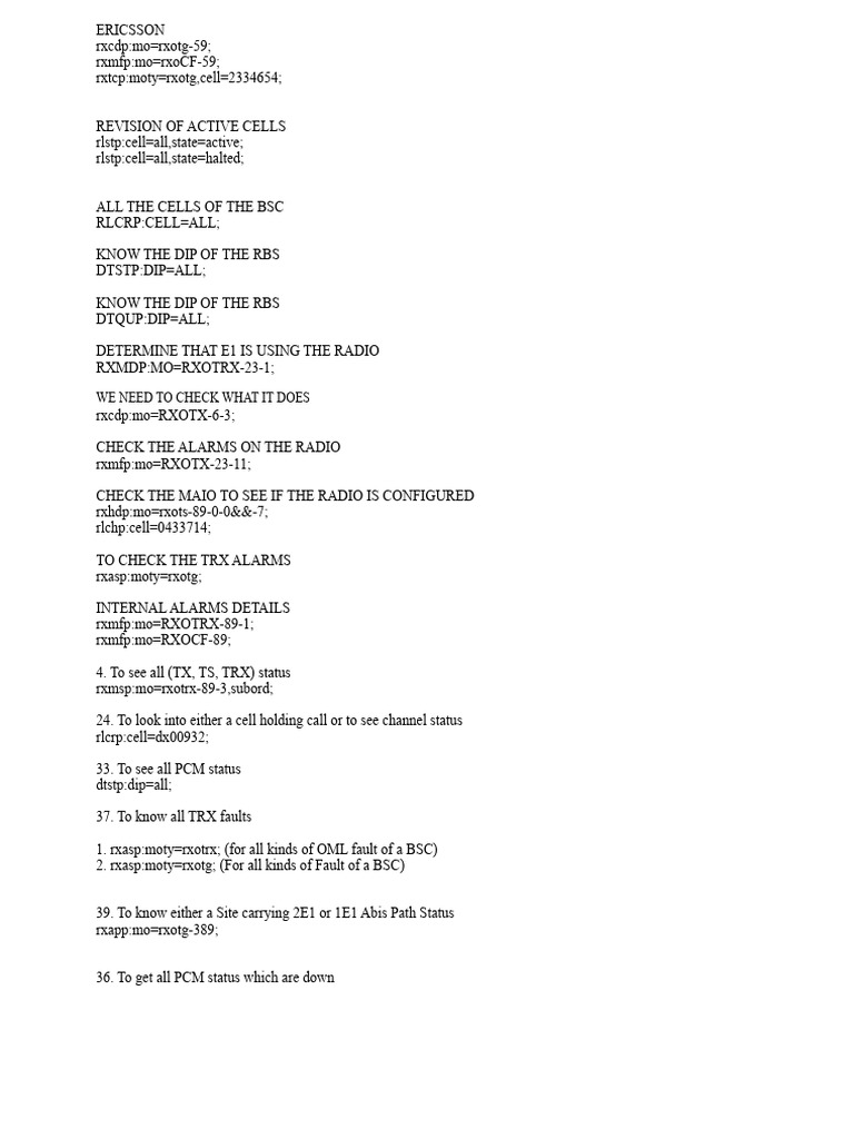Ericsson and Nokia BSC Alarm Management | PDF | Radio Technology ...