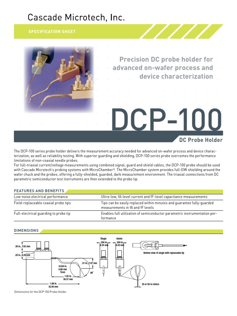 DCP100 DS | PDF | Coaxial Cable | Electrical Components