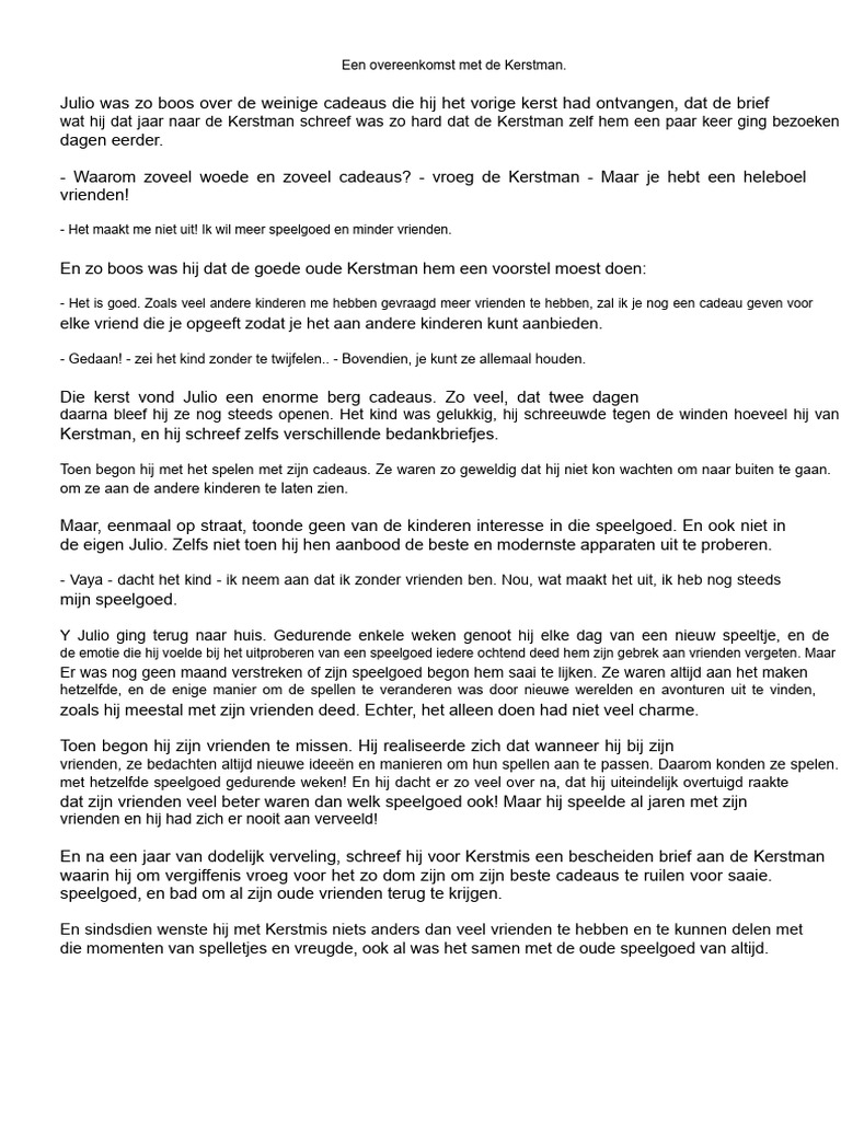 Ik Vertel Een Afspraak Met de Kerstman | PDF