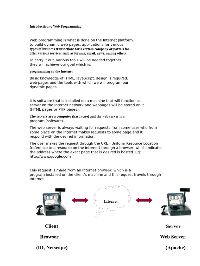 Introduction to Web Programming | PDF | World Wide Web | Internet & Web