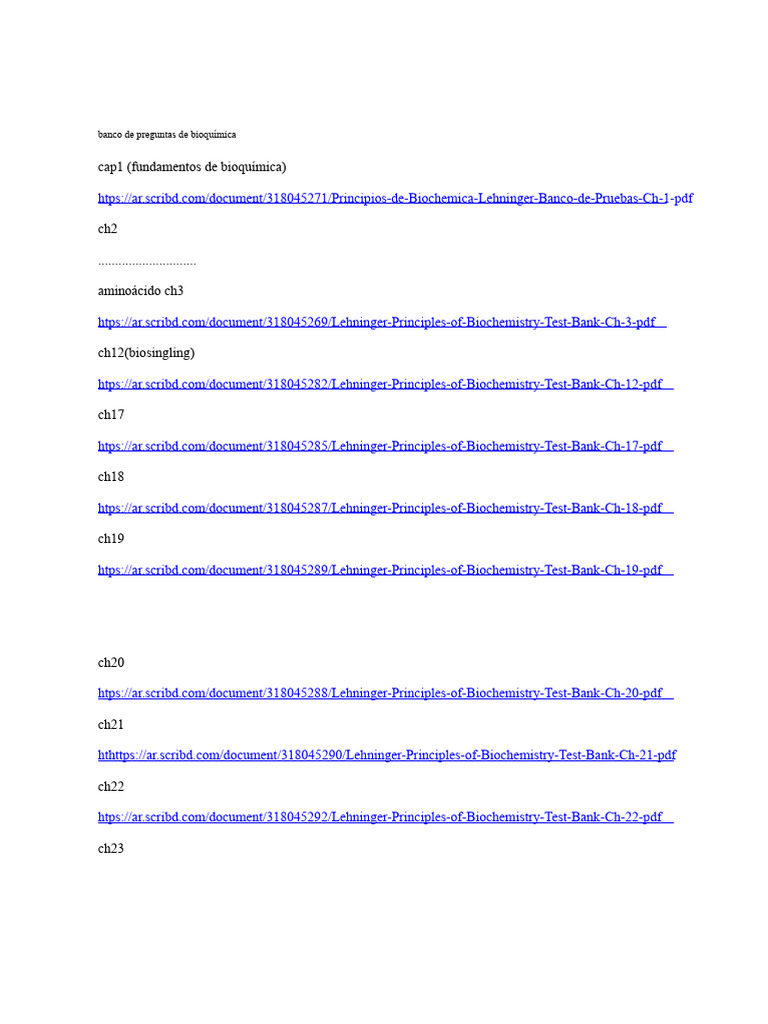 bioquímica + msq molecular | PDF