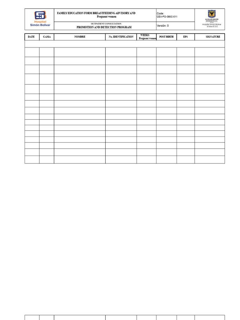 CEX-FO-380C-011 Family Education Form Maternal Breastfeeding and ...
