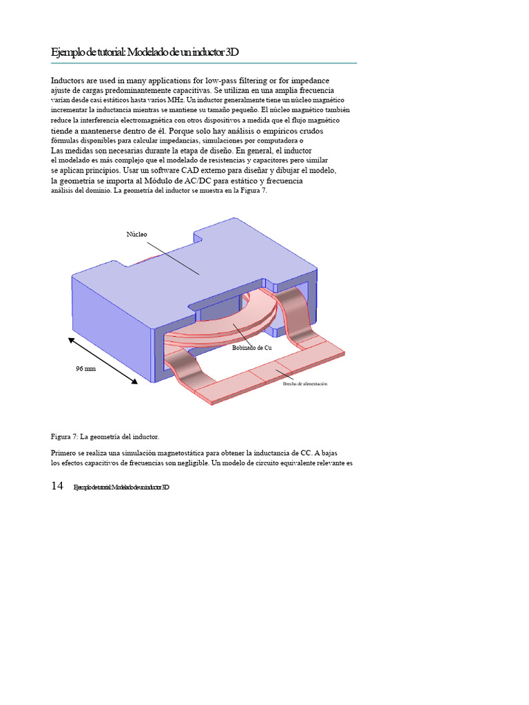 Modelando Un Inductor 3D | PDF | Inductor | Red eléctrica