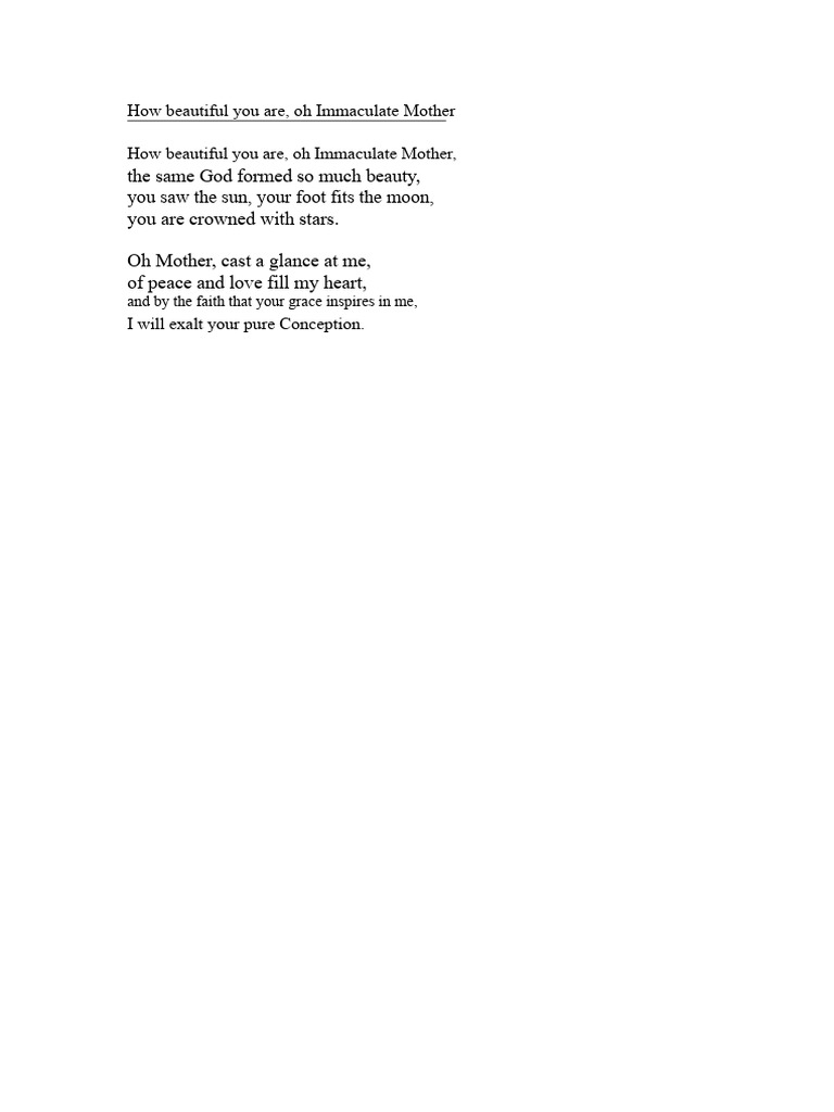 How beautiful you are | PDF