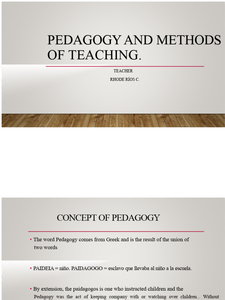 Understanding Christian Pedagogy Methods | PDF | Bible | Pedagogy