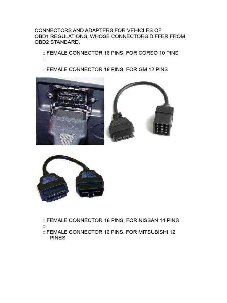 OBD Connectors | PDF