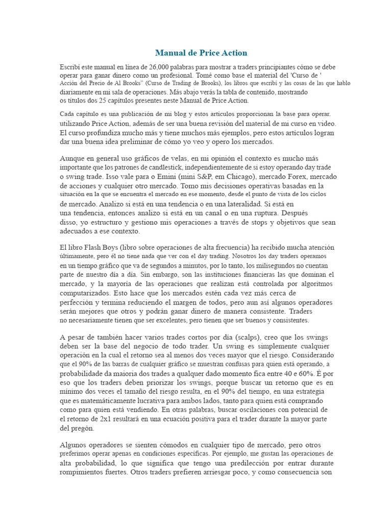Guía Completa de Price Action para Traders | PDF | Comerciante ...
