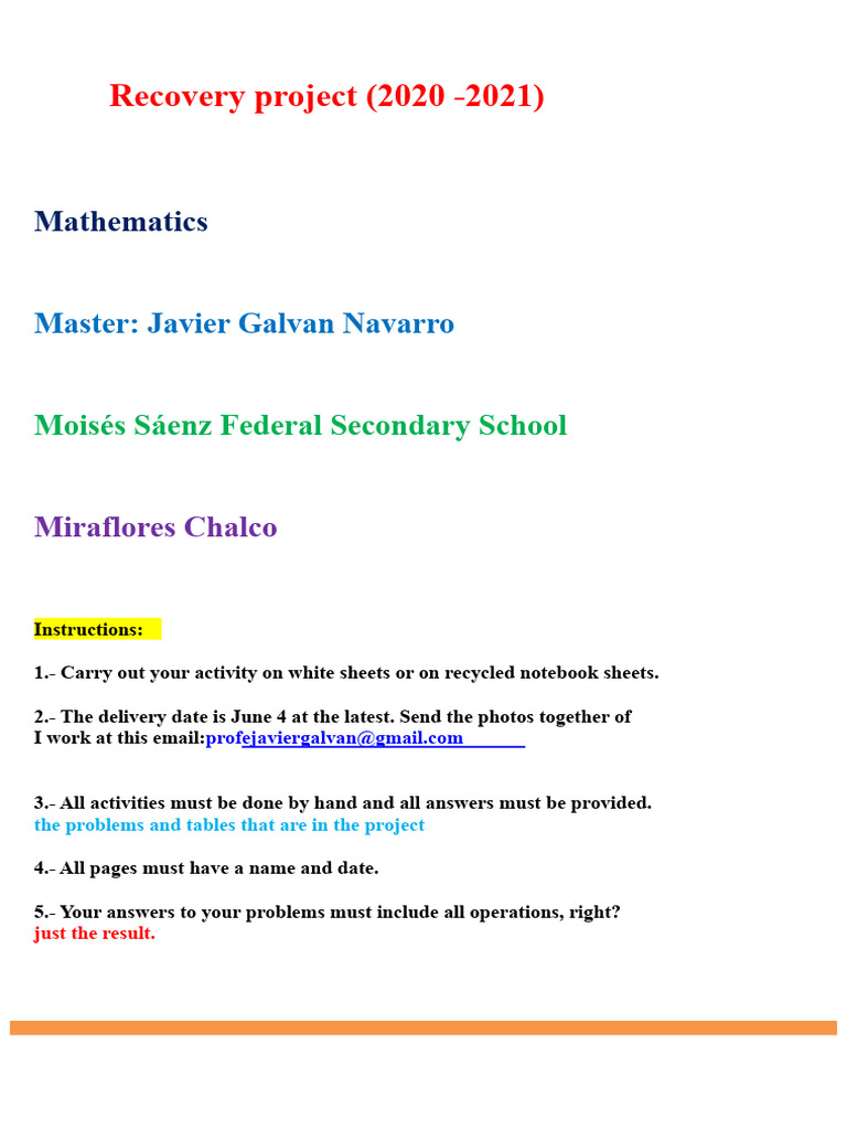 Mathematics Recovery Project 1 | PDF | Multiplication | Percentage
