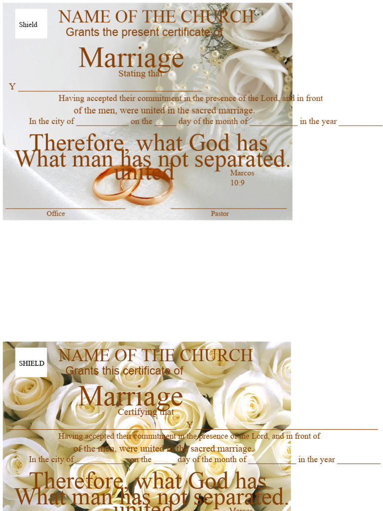 Marriage Certificate | PDF | Marriage | Marriage, Unions And Partnerships