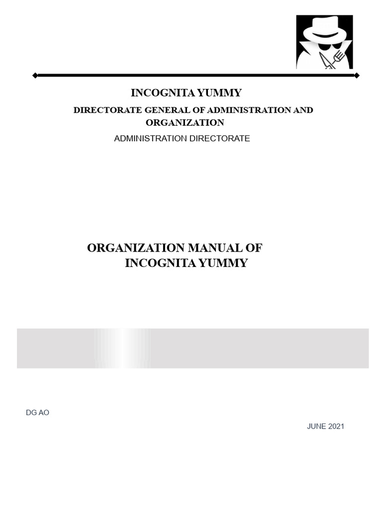 Organizational Manual For A Small Fast Food Business | PDF