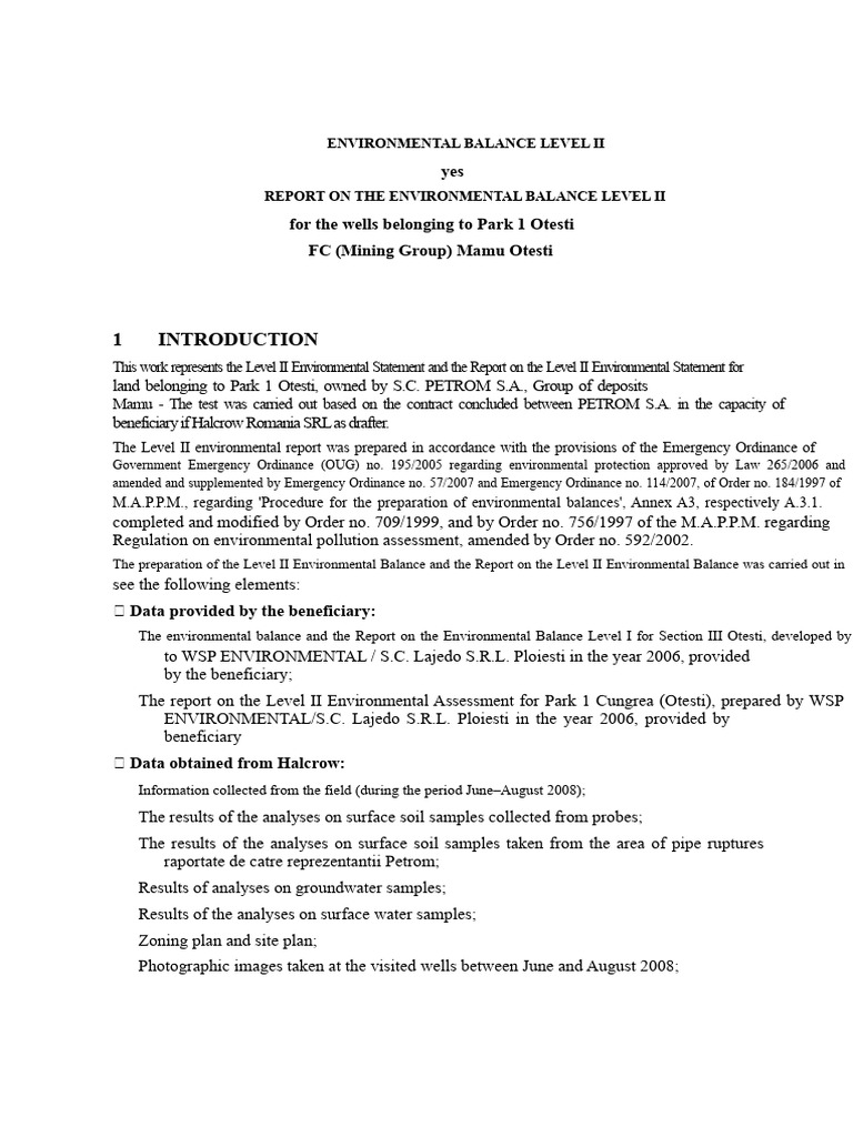 Level II Environmental Balance | PDF | Ph | Soil