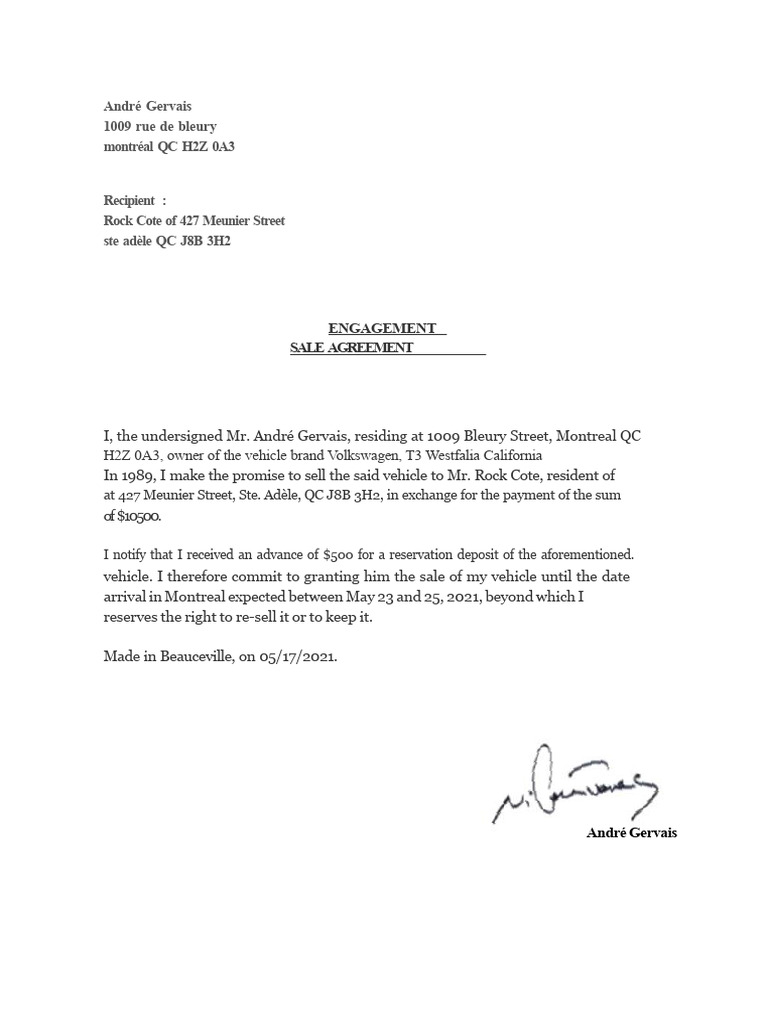 Sales Commitment | PDF
