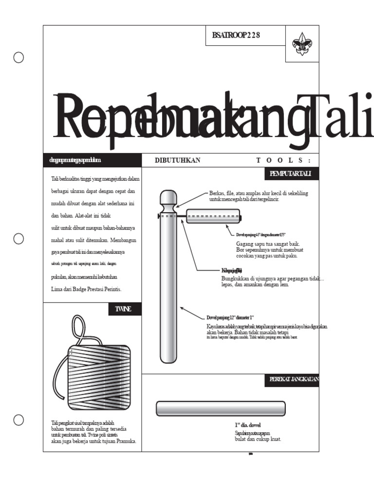 Cara Membuat Tali Berkualitas Tinggi | PDF