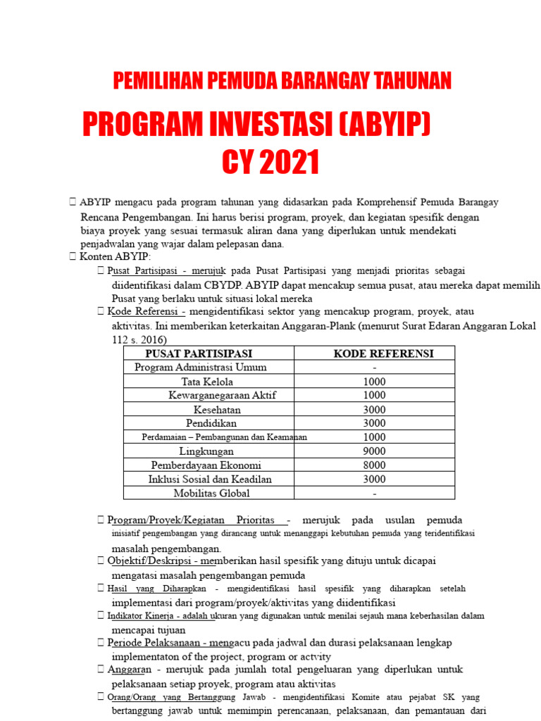 Contoh Abyip 2021 Dengan Desain Proyek | PDF