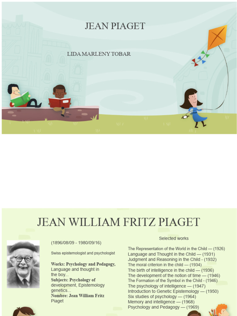 Slides Model Jean Piaget | PDF | Cognitive Development | Epistemology