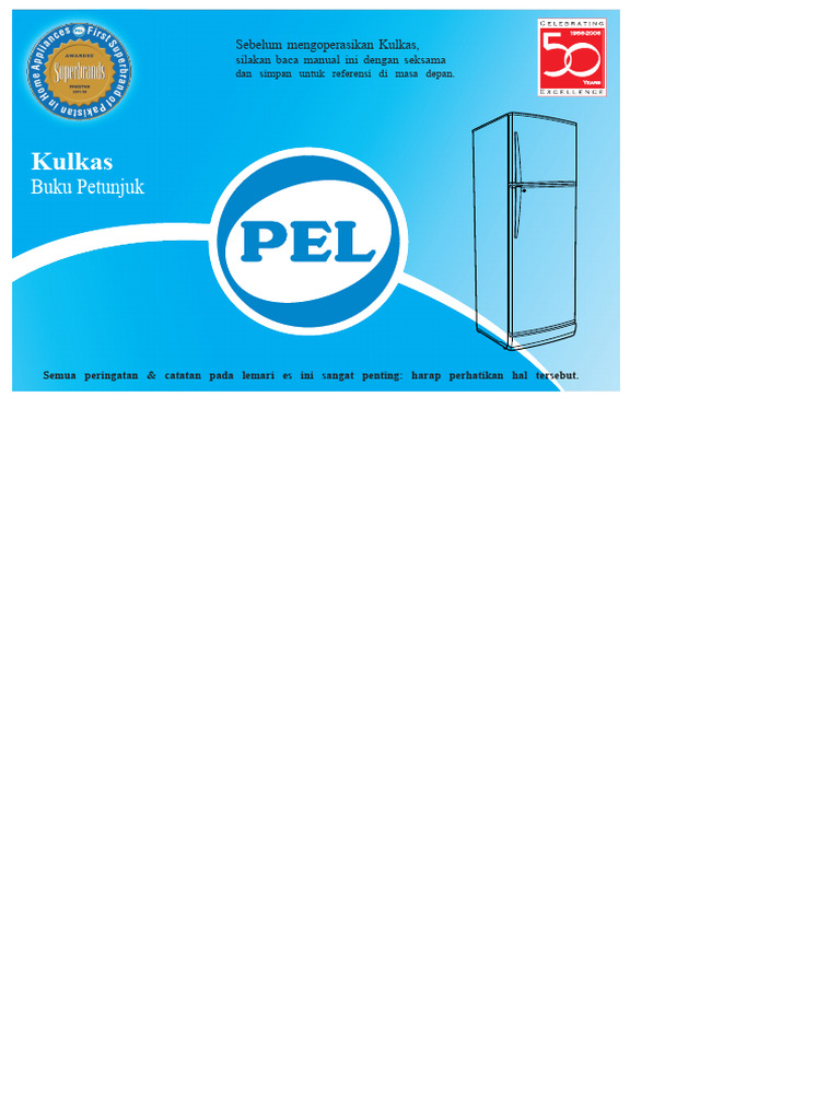 Panduan Penggunaan Kulkas PEL | PDF