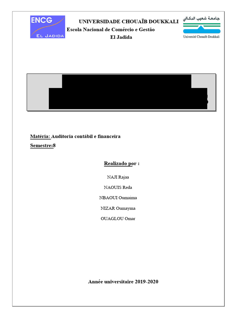 Auditoria Contábil e Financeira | PDF | Contabilidade | Auditoria ...