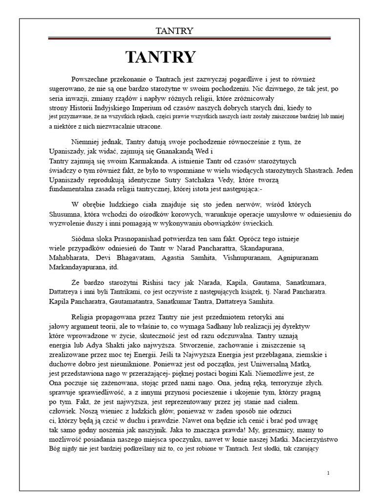 Tantry | PDF