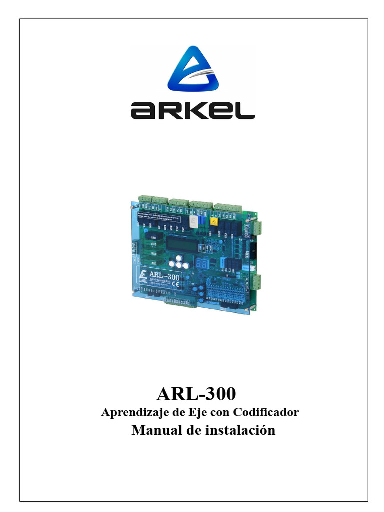 ARL-300 Eje Aprendizaje Con Encoder - Manual de Instalación | PDF | Ascensor | Imán