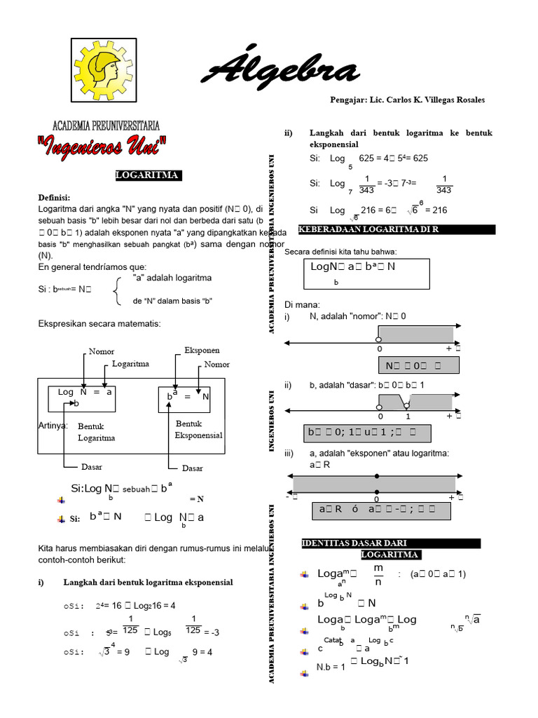 Panduan Lengkap Logaritma dan Eksponensial | PDF