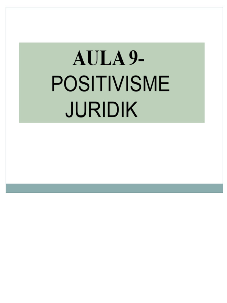 Positivisme Hukum dalam Pemikiran Kelsen | PDF