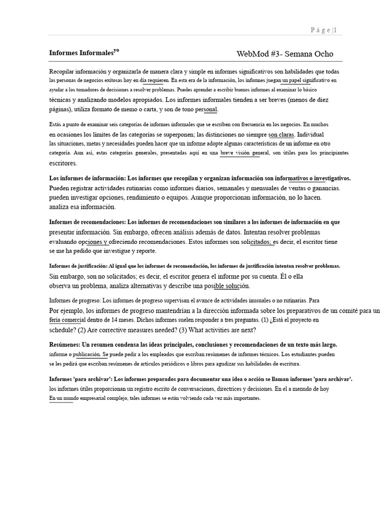 Informes informales | PDF | Sumario abstracto) | Metodología de encuesta